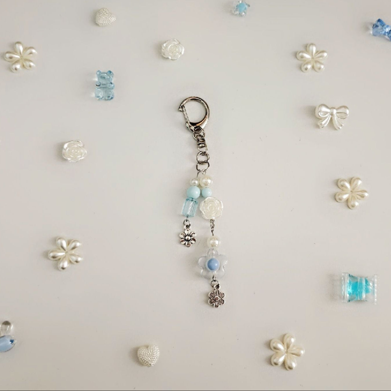 🌸 Frosted Bloom Keychain ️ – Adorkable Keychains